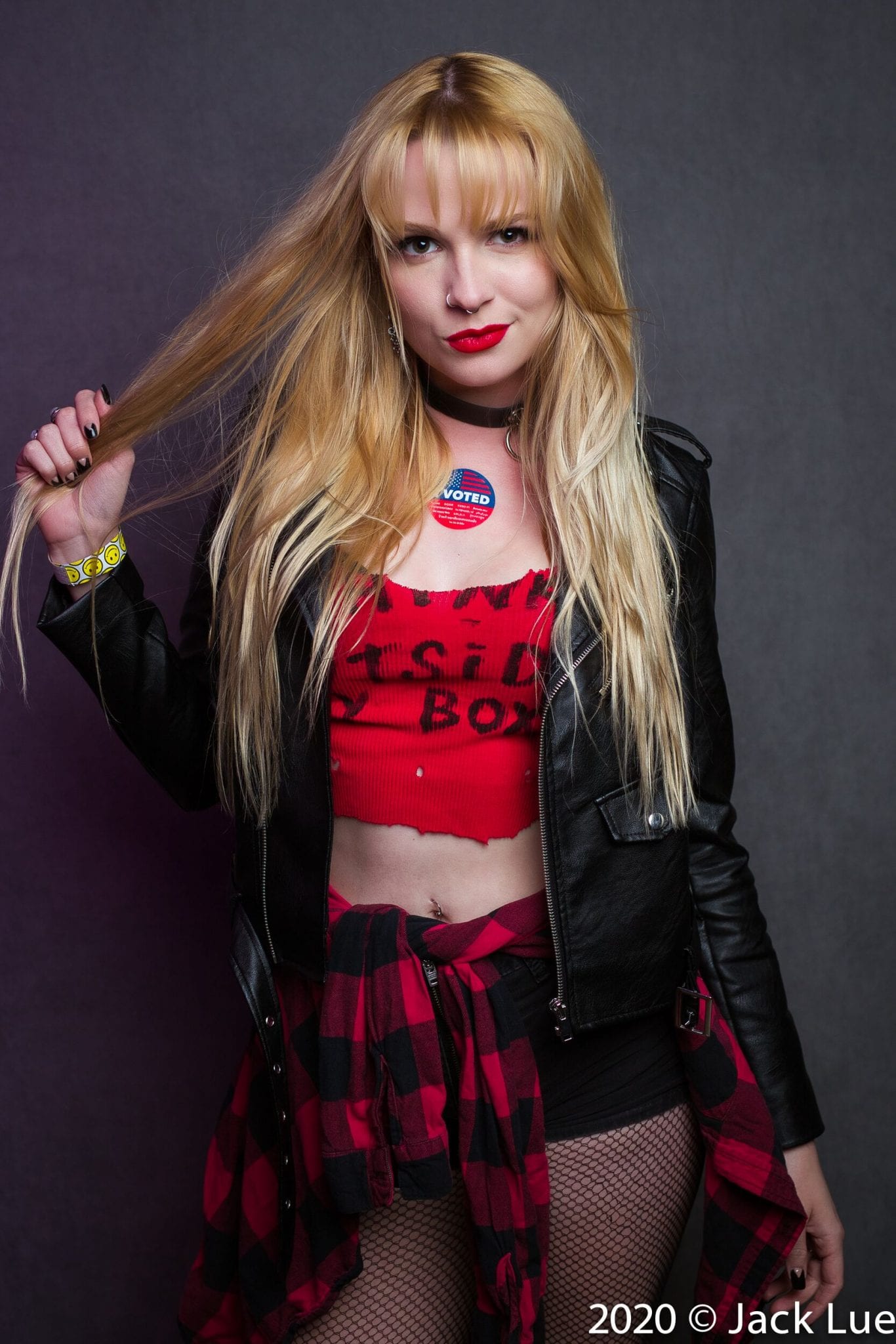 Gritty In Pink Photo Shoot on March 03, 2020. - Guitar Girl Magazine